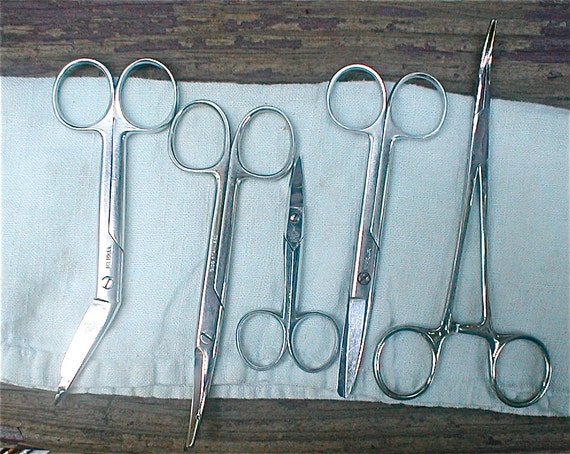 Stainless Steel Scissor Collection Vintage Medical Tools