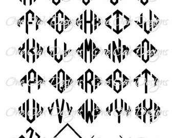 Popular items for silhouette monogram on Etsy