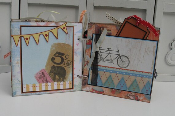Carnival Circus Scrapbook Photo Memory Book Keepsake Album