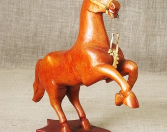 Hand carved horse | Etsy