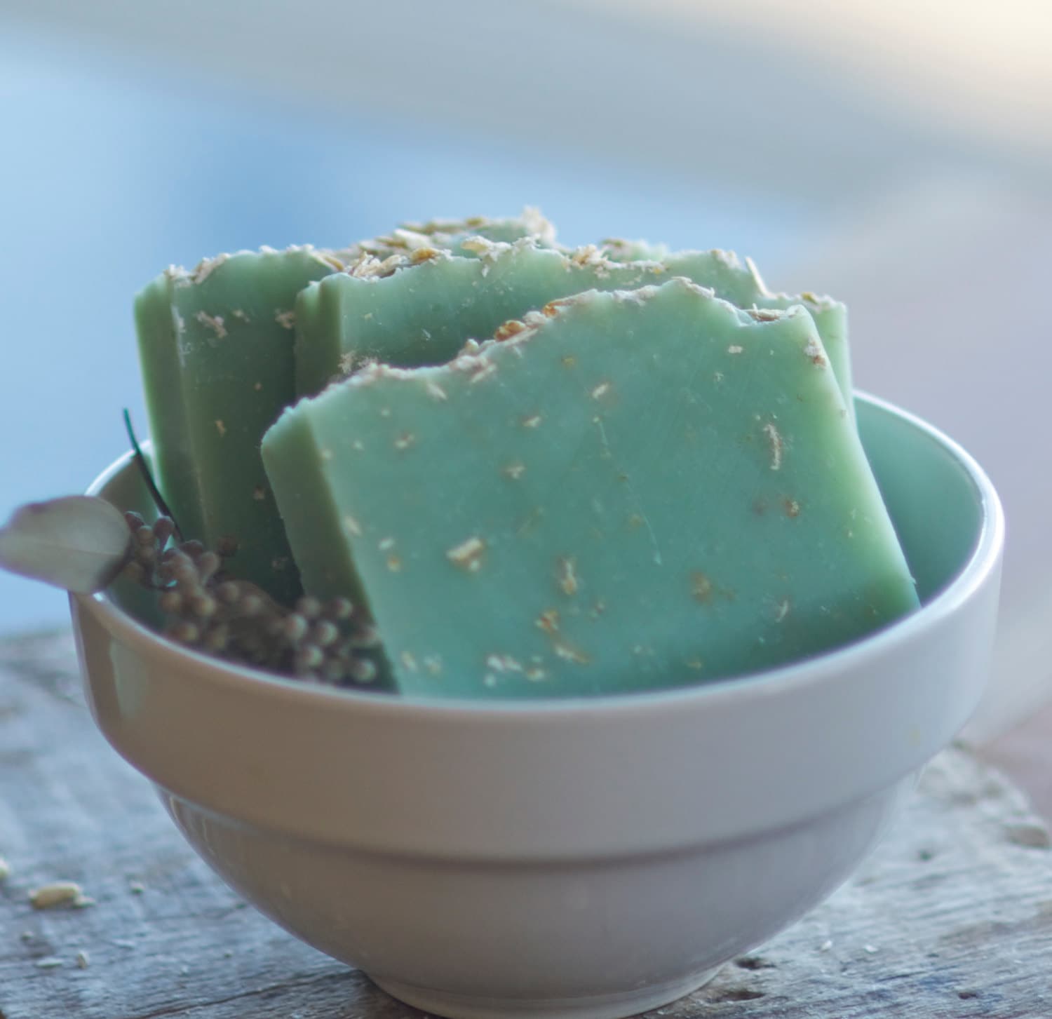 Tea Tree Soap with Peppermint and Oatmeal Exfoliating Soap
