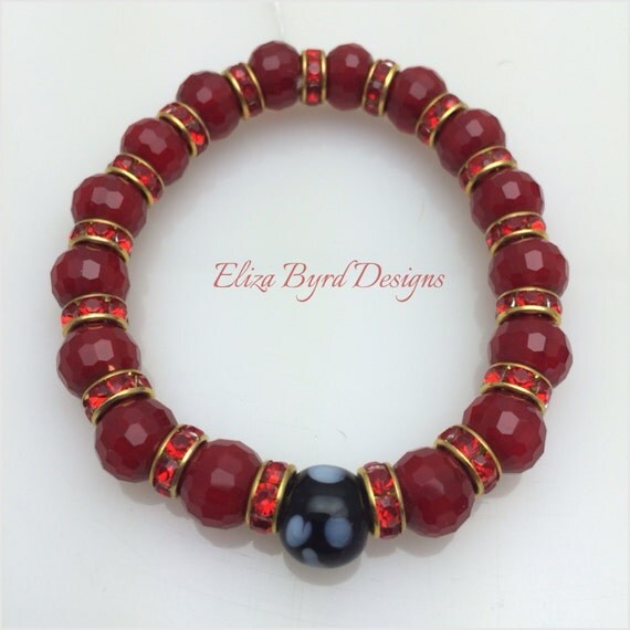 Items similar to Ravishing Red Bracelet on Etsy