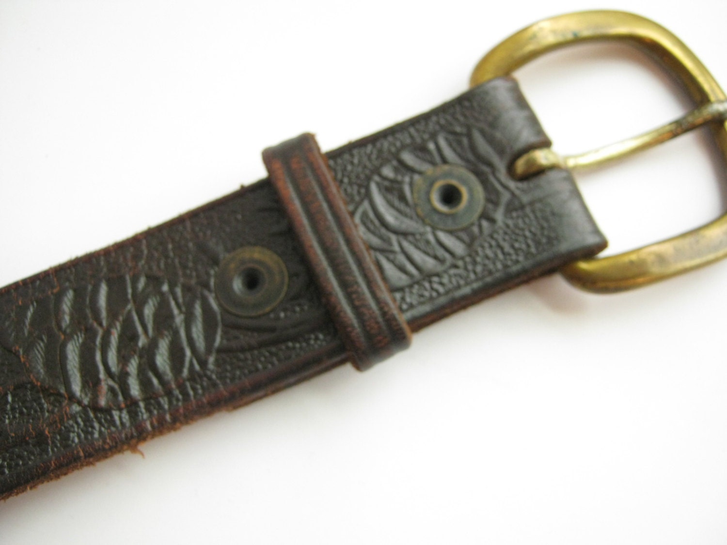 Vintage National Park Ranger leather belt NPS uniform belt