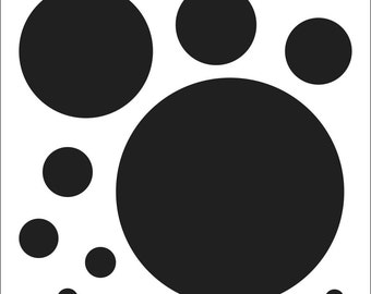 Popular items for circle stencils on Etsy