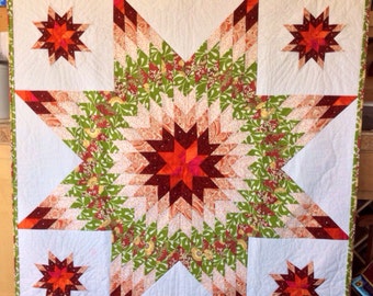 Radiant star quilt | Etsy