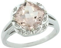 Popular items for white gold morganite on Etsy