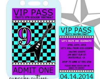 Unique rock star vip pass related items | Etsy