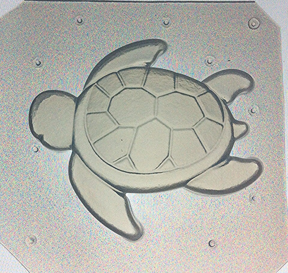 Molde de tortuga marina de molde de resina flexible