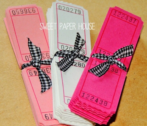 Items similar to 200 Carnival Tickets (Choose Colors) (Birthday, Circus ...