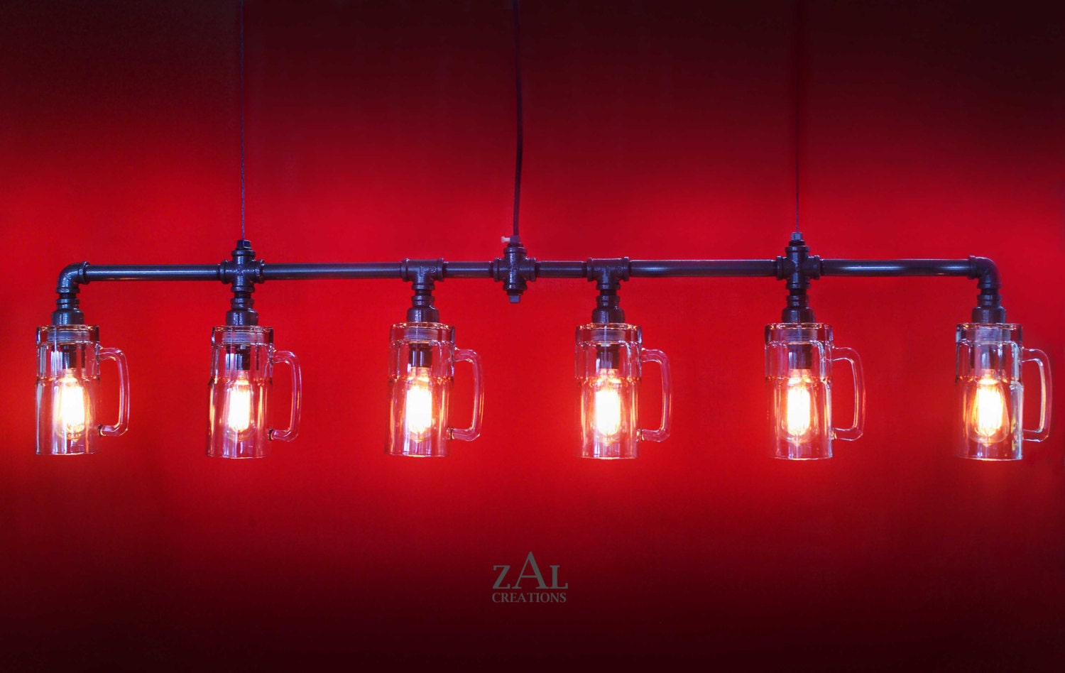 Pendant Light. Beer Mug Suspension Lamp with vintage style