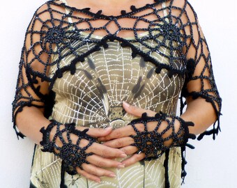 Spider web shawl | Etsy