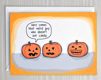 Popular items for funny halloween card on Etsy