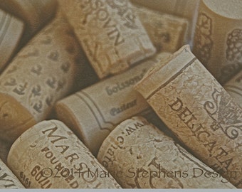 Wine cork art | Etsy