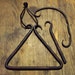 Hand Forged Cowboy Style Triangle Dinner Bell