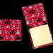 Red Cat Sticky Notepad Holder Refillable Fabric Cover