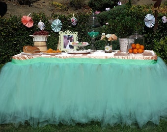 Tulle Tutu Table Skirt Head Table Party Table Custom Made You