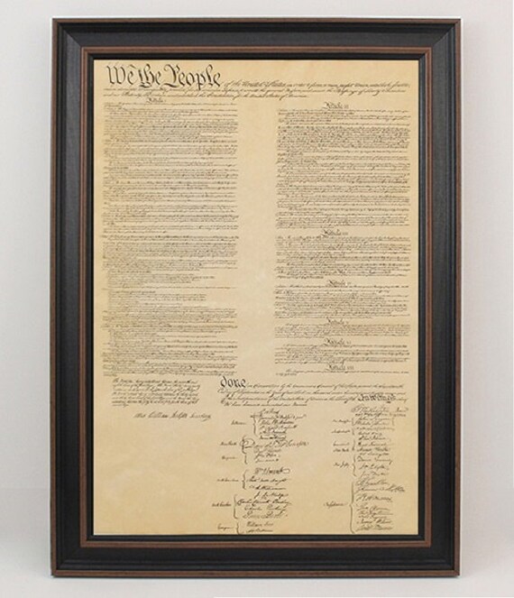Framed Constitution and Bill of Rights Set. by PatriotGearCompany