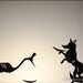 Fox and Crane Shadow Puppet Set