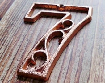 Copper table numbers | Etsy