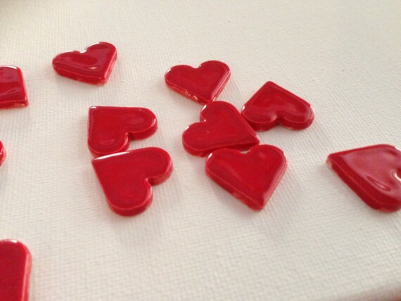 New Thickness for Ceramic Heart Tiles Size 3/4 inch by 3/4