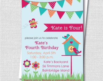 Popular items for spring party invite on Etsy