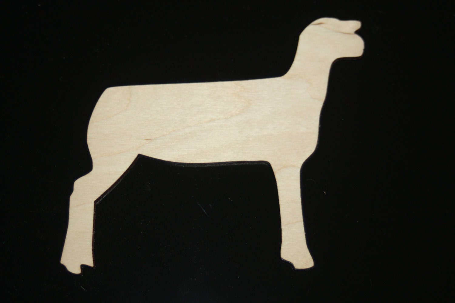 Wooden lamb cutout