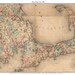 Cape Cod 1861 Map by H.F. Walling Excerpt & Reprint