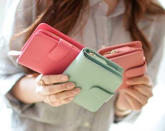 Small wallet,women wallet,cute wallet,short wallet,zipper wallet,wallet ...