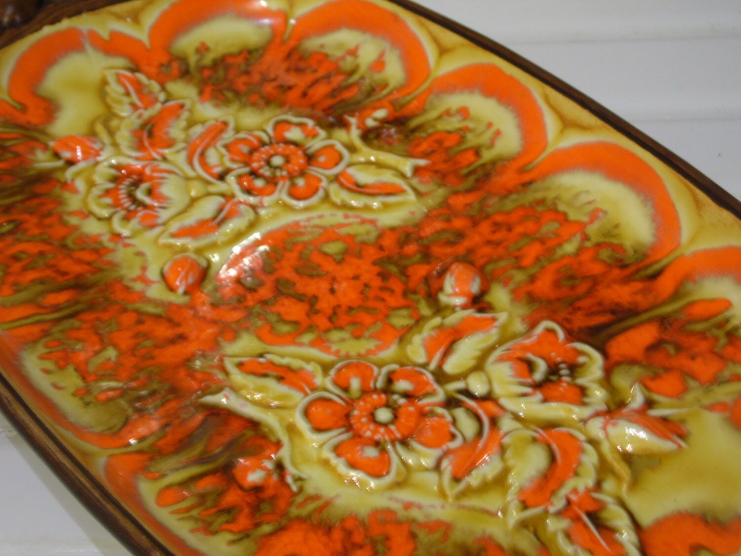 FREE SHIPPING – Serving Platter/Vintage Serving Plate/Mid-Century ...