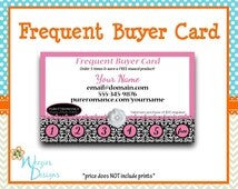 Popular items for frequent buyer card on Etsy
