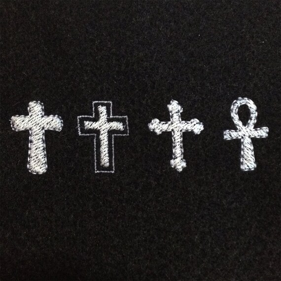 Four different styles of simple and elegant crosses in 5