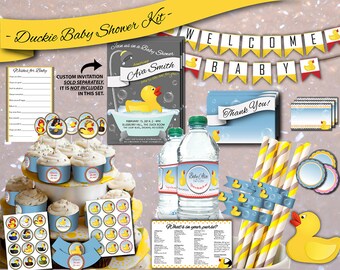 Rubber Ducky Party Kit, Digital Download To Print At Home, Rubber Duck ...