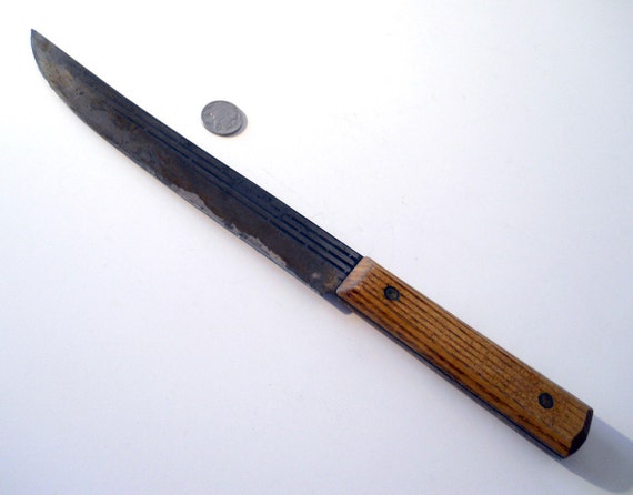 Vintage Forgecraft Hi-Carbon Steel Butcher knife by SpottedDog1