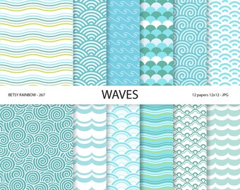 Digital paper scrapbook paper clip art sets by BetsyRainbow