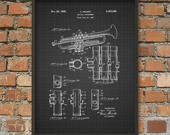 Trumpet poster | Etsy