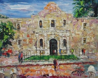 Alamo canvas art | Etsy