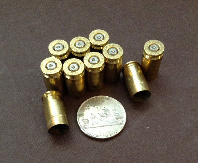 Empty Bullet Casing 9mm Expended Brass Fired by DustyRemnants