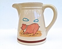 Popular items for pig pitcher on Etsy