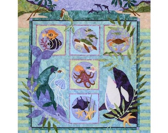 Ocean quilt pattern | Etsy