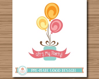 Popular items for party planning logo on Etsy