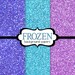 Frozen Digital Paper 12 Frozen Papers Snowflakes and Glitter