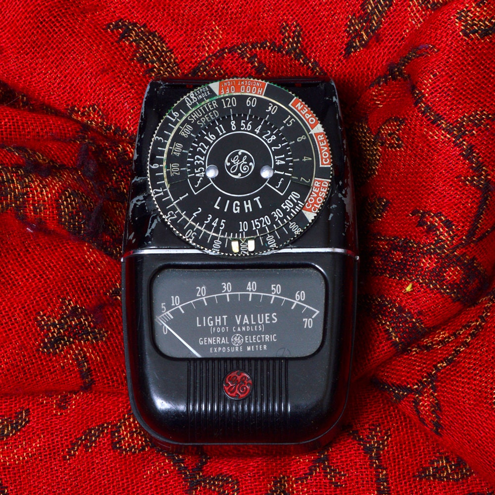 GE Light Meter Model 8DW58Y4 Vintage 1940s Selenium Cell
