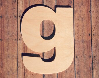 Wooden letter g | Etsy