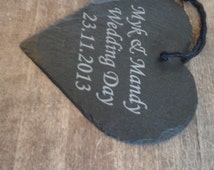 Popular items for slate heart on Etsy