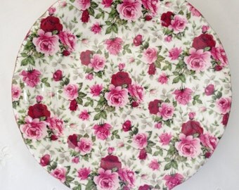 Popular items for vintage rose plates on Etsy