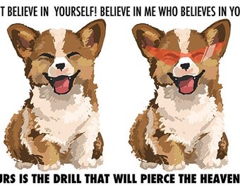 Popular items for corgi poster on Etsy