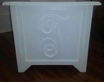 Monogrammed PVC Planter Box