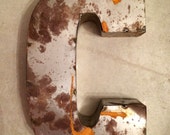 Popular items for galvanized letters on Etsy