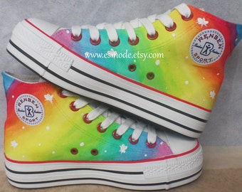 Unique rainbow vans related items | Etsy