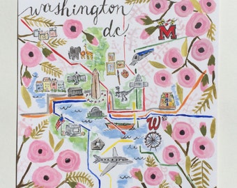 Dc metro art | Etsy